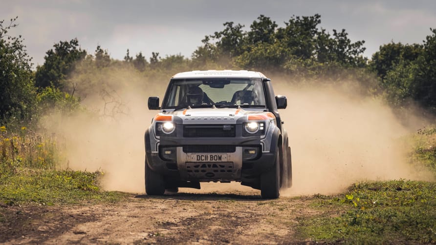 Bowler Defender Challenge review: Defender 90-based rally car driven ...
