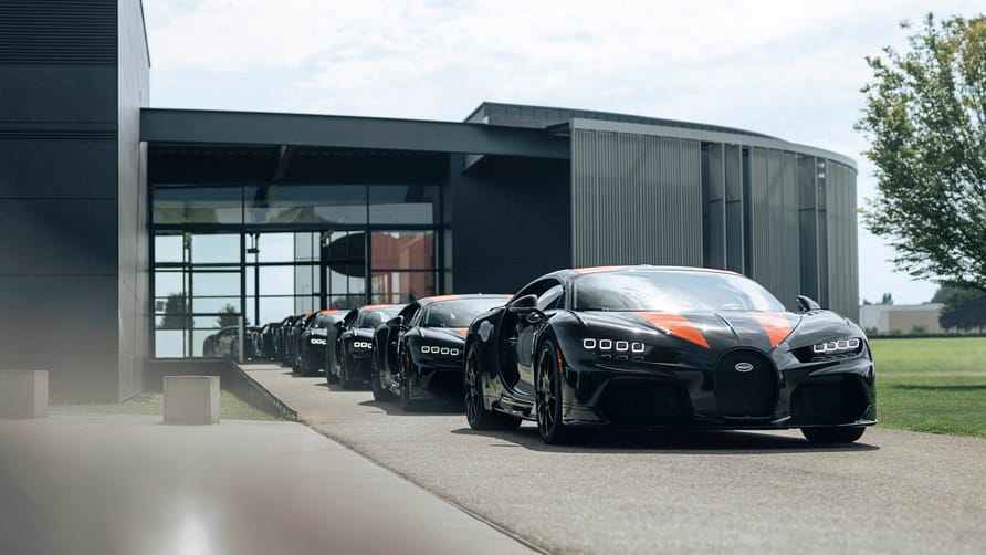 The first eight Bugatti Chiron Super Sport 300+ hypercars are ready for ...