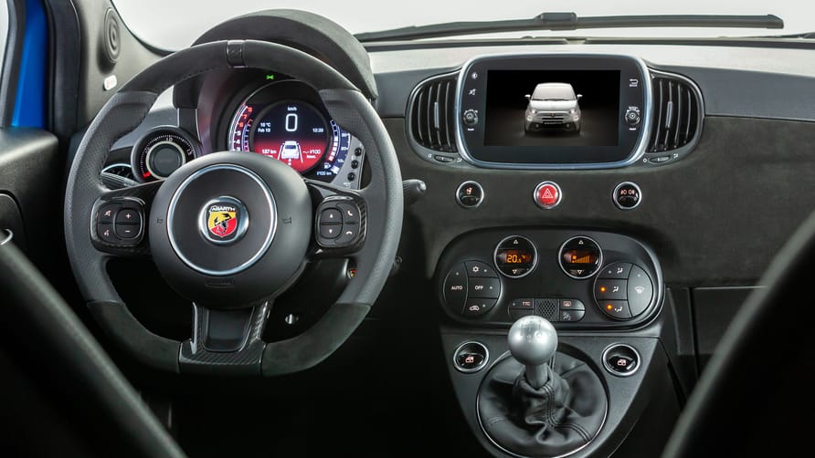 Abarth 595 Interior Layout & Technology | Top Gear