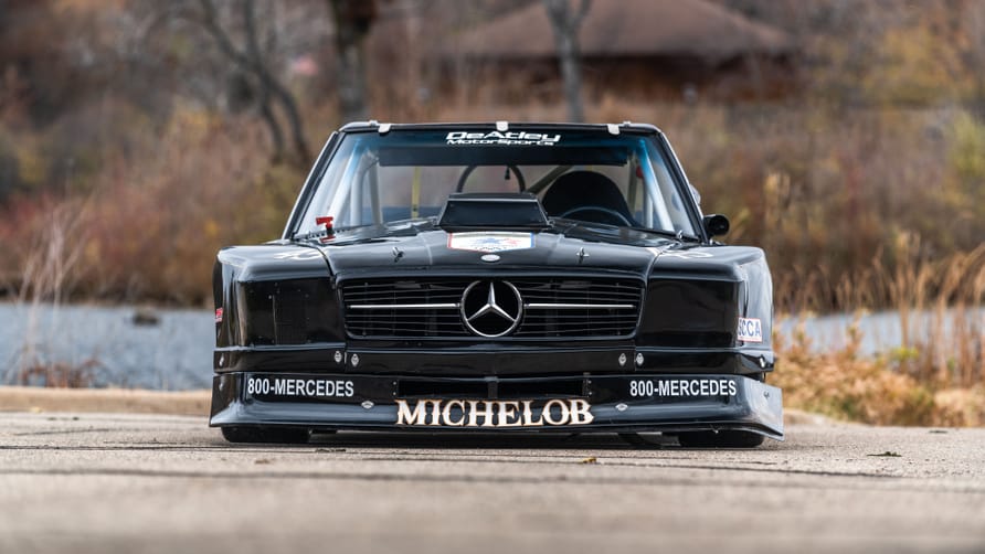 You could own this bonkers V8 Mercedes SL Trans Am racer | Top Gear
