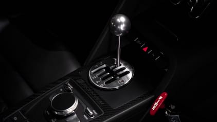 This is a 2020 Audi R8 V10 with a 6spd gated manual gearbox | Top Gear