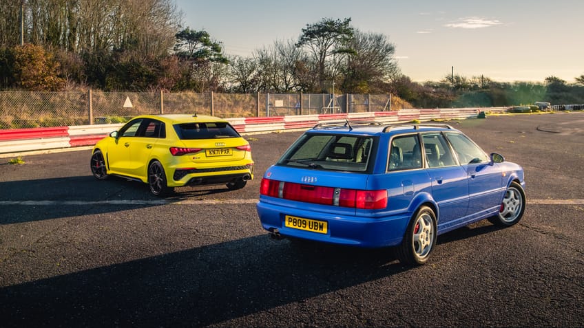 Progress report: 2021 Audi RS3 vs 1996 Audi RS2 | Top Gear