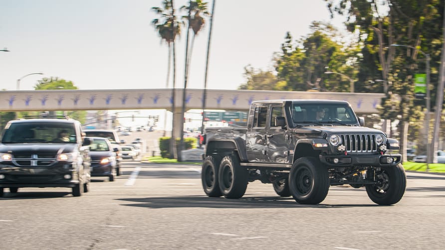 Next Level 6x6 review: ginormous six-wheeled Jeep Gladiator driven ...