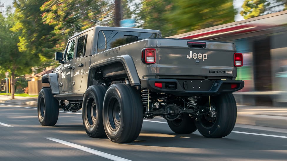 Next Level 6x6 review: ginormous six-wheeled Jeep Gladiator driven ...