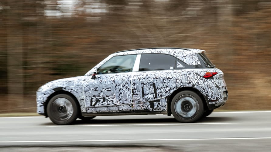 The Smart #1 EV has been testing ahead of its unveil next week | Top Gear