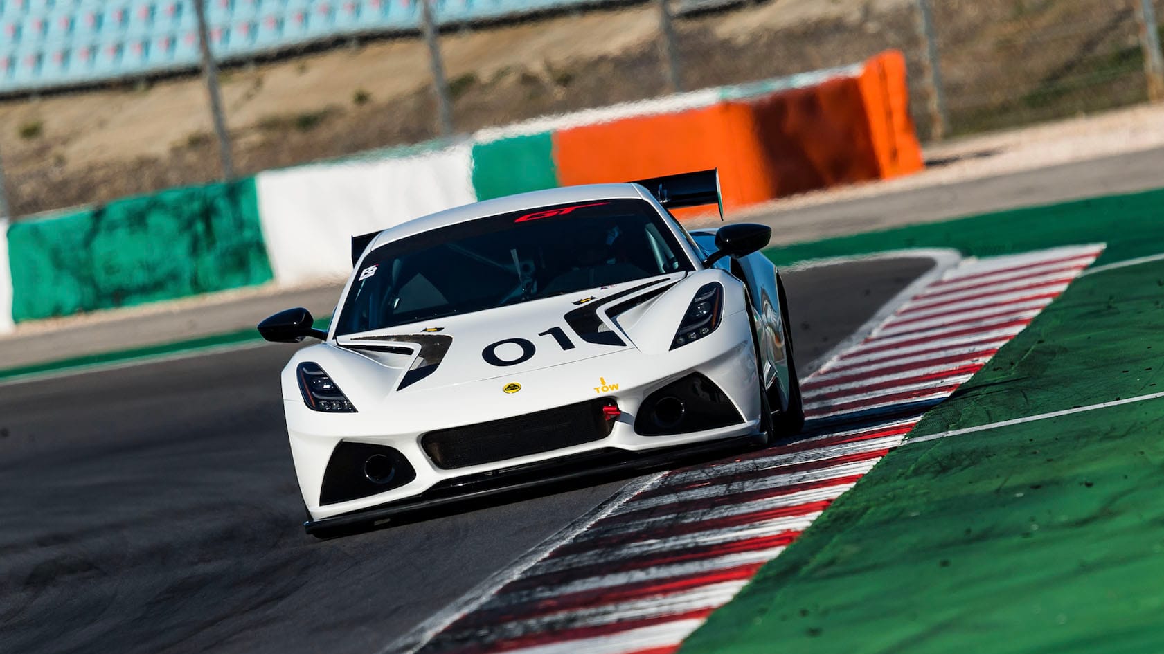 Get a look at the race ready Lotus Emira GT4 on track | Top Gear