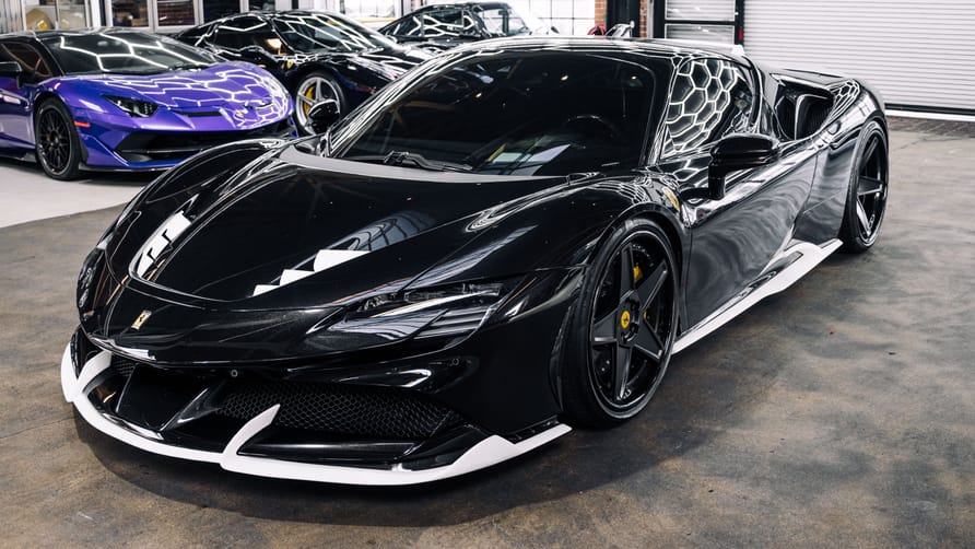 This is a $676k modified carbon-fibre Ferrari SF90 | Top Gear