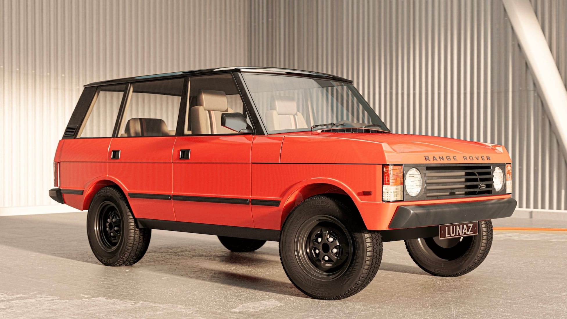 Lunaz reveals electrified classic Range Rover convertible | Top Gear