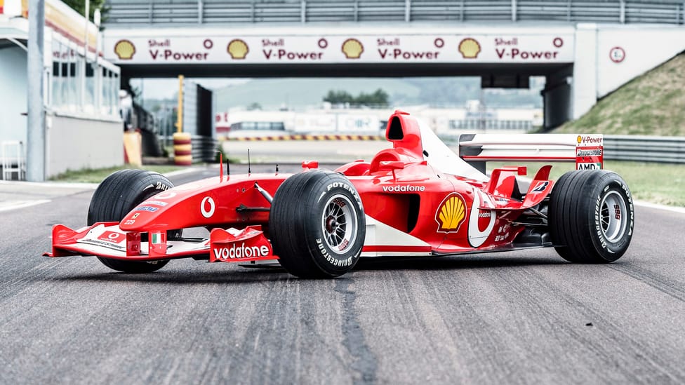 Schumacher’s Ferrari F2003 F1 car just sold for $14.8m | Top Gear