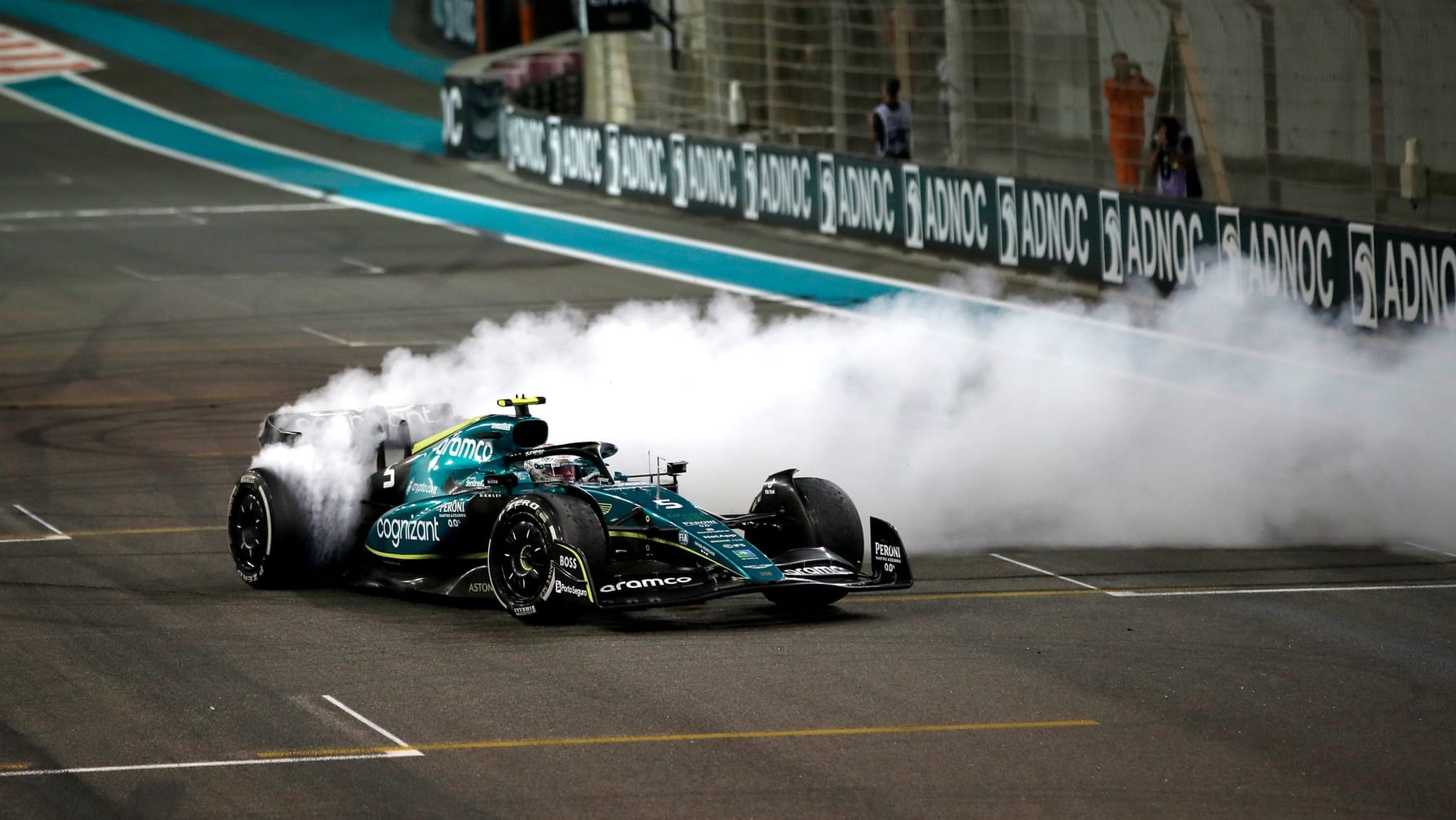 Abu Dhabi GP: legend Vettel bows out in a flurry of donuts | Top Gear