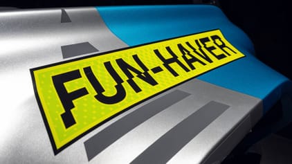 The Bronco Fun-Runner LT gets a ridiculous amount of suspension travel ...