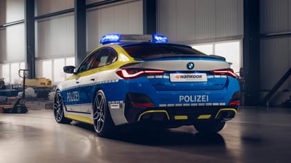 Check out this modified BMW i4 electric police car | Top Gear