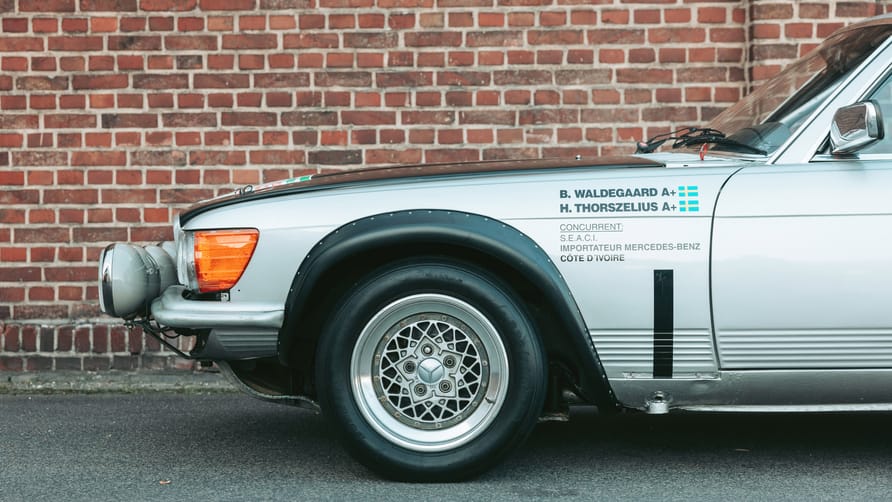 This V8-engined, auto-gearboxed Mercedes WRC car is up for auction ...
