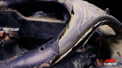 Romain Grosjean’s torched F1 car is now a museum exhibit | Top Gear