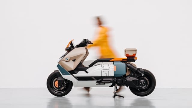 This is an electric BMW moped, customised to be beach-ready | Top Gear