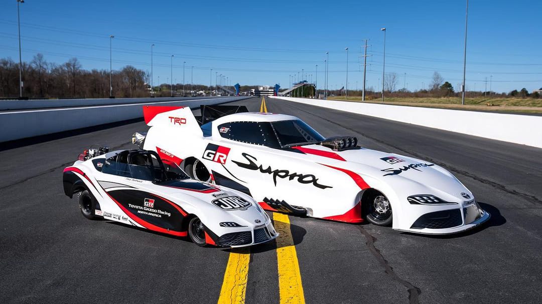 Cute! Check out this baby Toyota Supra Jr dragster | Top Gear