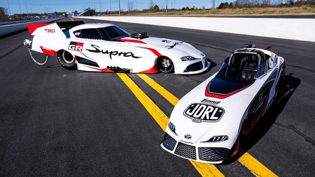 Cute! Check out this baby Toyota Supra Jr dragster | Top Gear