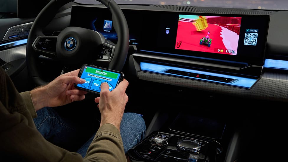 The new BMW 5 Series has multi-player gaming features | Top Gear