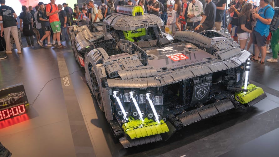 Peugeot built a life-size Lego 9X8 at the 24 Hours of Le Mans | Top Gear