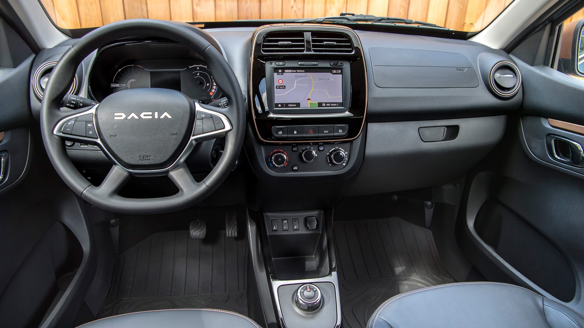 Dacia Spring Interior Layout & Technology | Top Gear