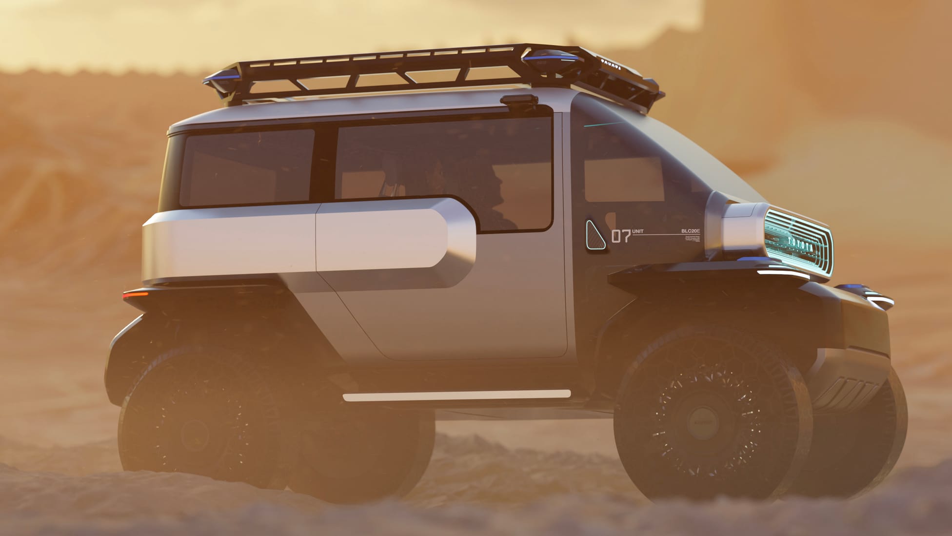 The Toyota Baby Lunar Cruiser is a moon buggy inspired by the original ...