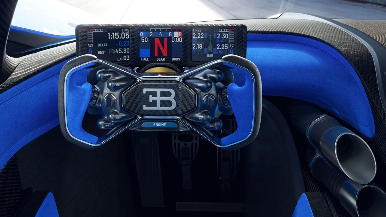 Take a peek inside the £3.3 million Bugatti Bolide’s interior | Top Gear