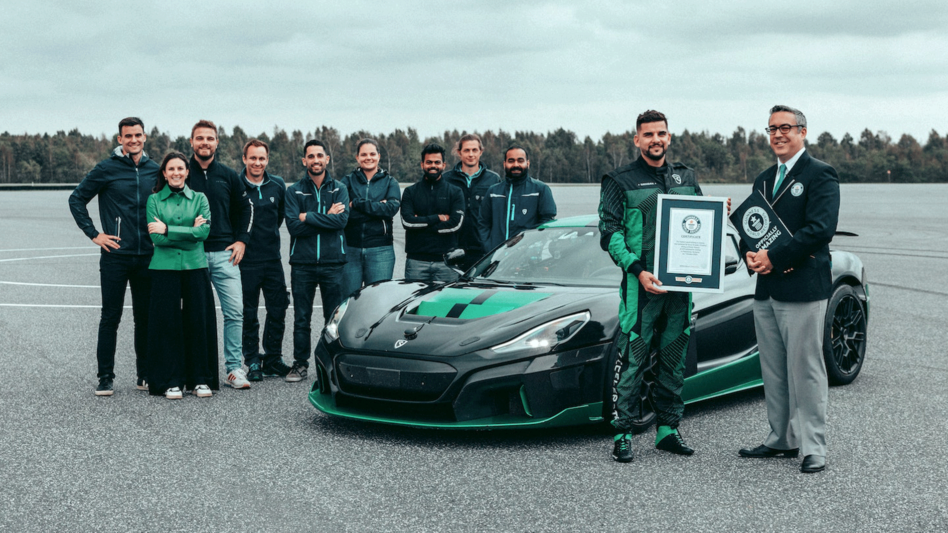 Rimac Nevera breaks Guinness World Record for... going in REVERSE at ...