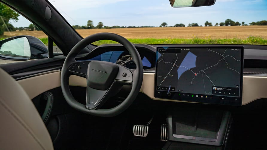 Tesla Model S Interior Layout & Technology | Top Gear