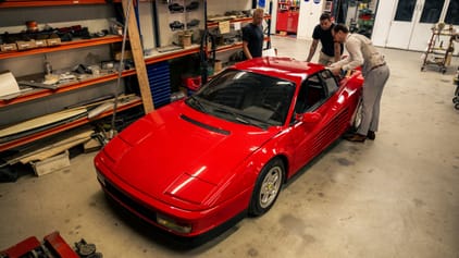 A coachbuilder is working on a Targa-topped Ferrari Testarossa ...
