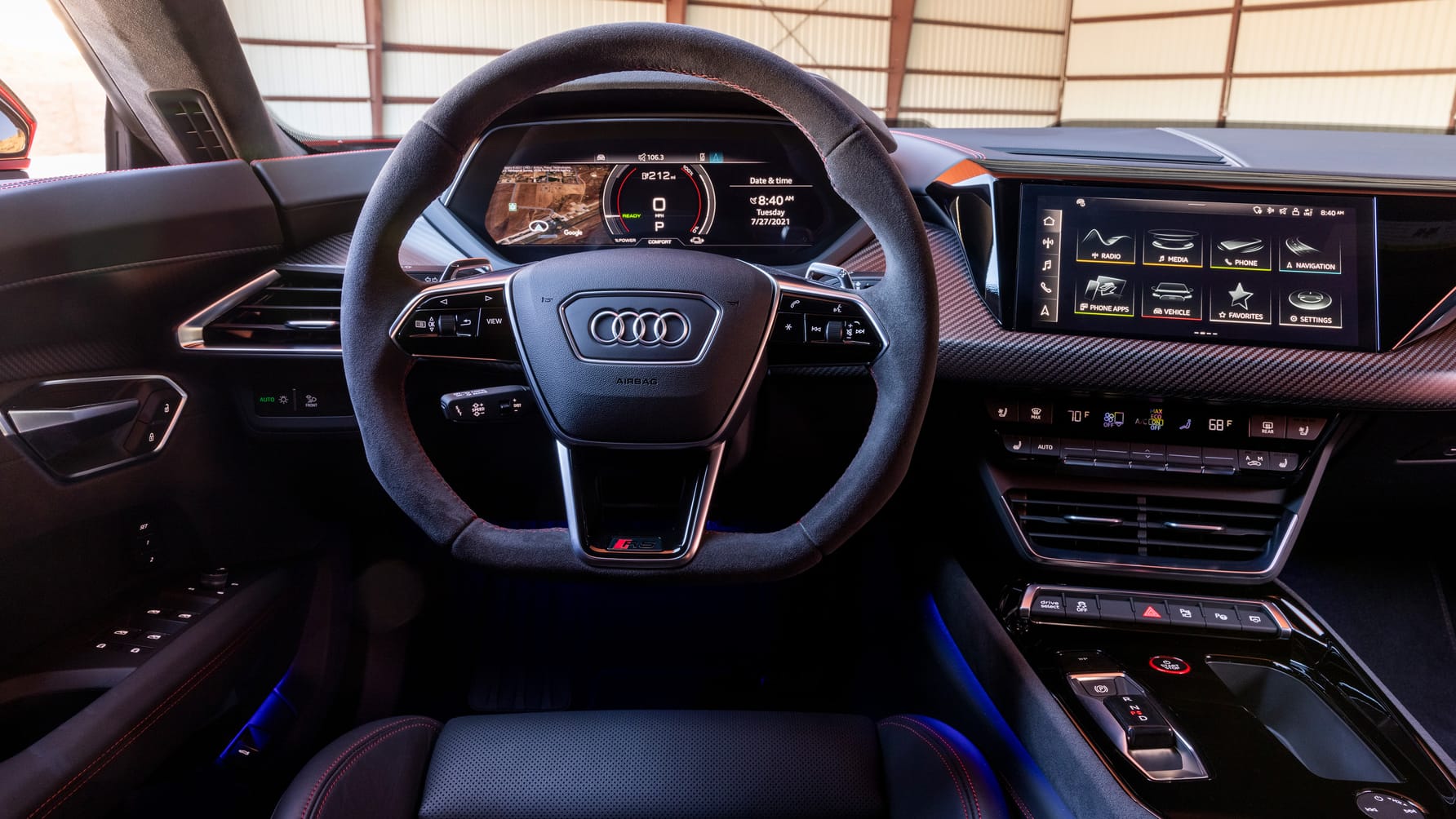 Audi e-tron GT (US) Interior Layout & Technology | Top Gear