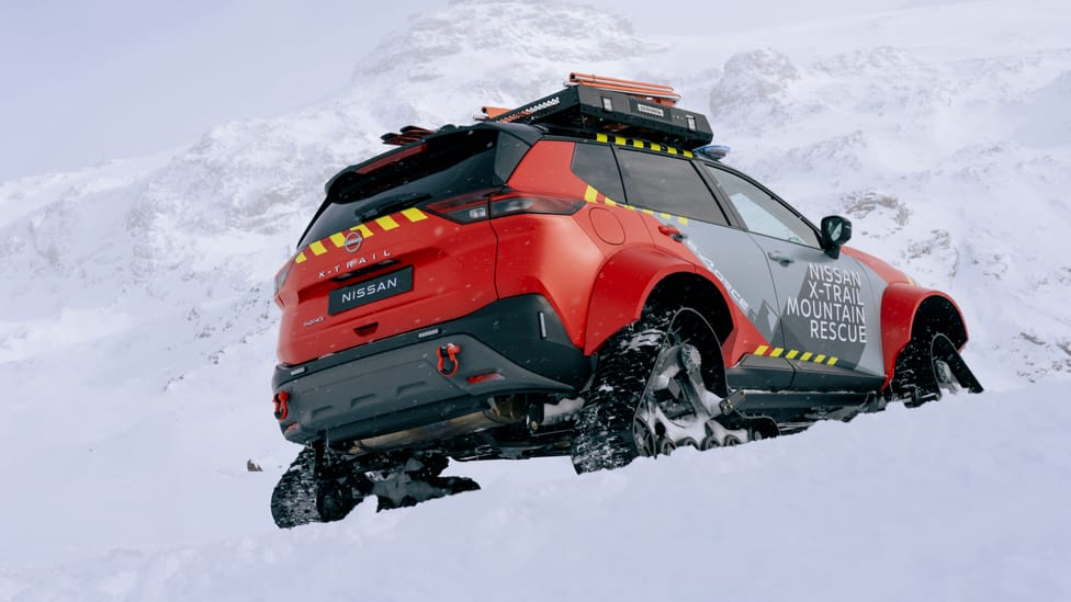Nissan X-Trail modded for Alpine mountain rescue campaign | Top Gear