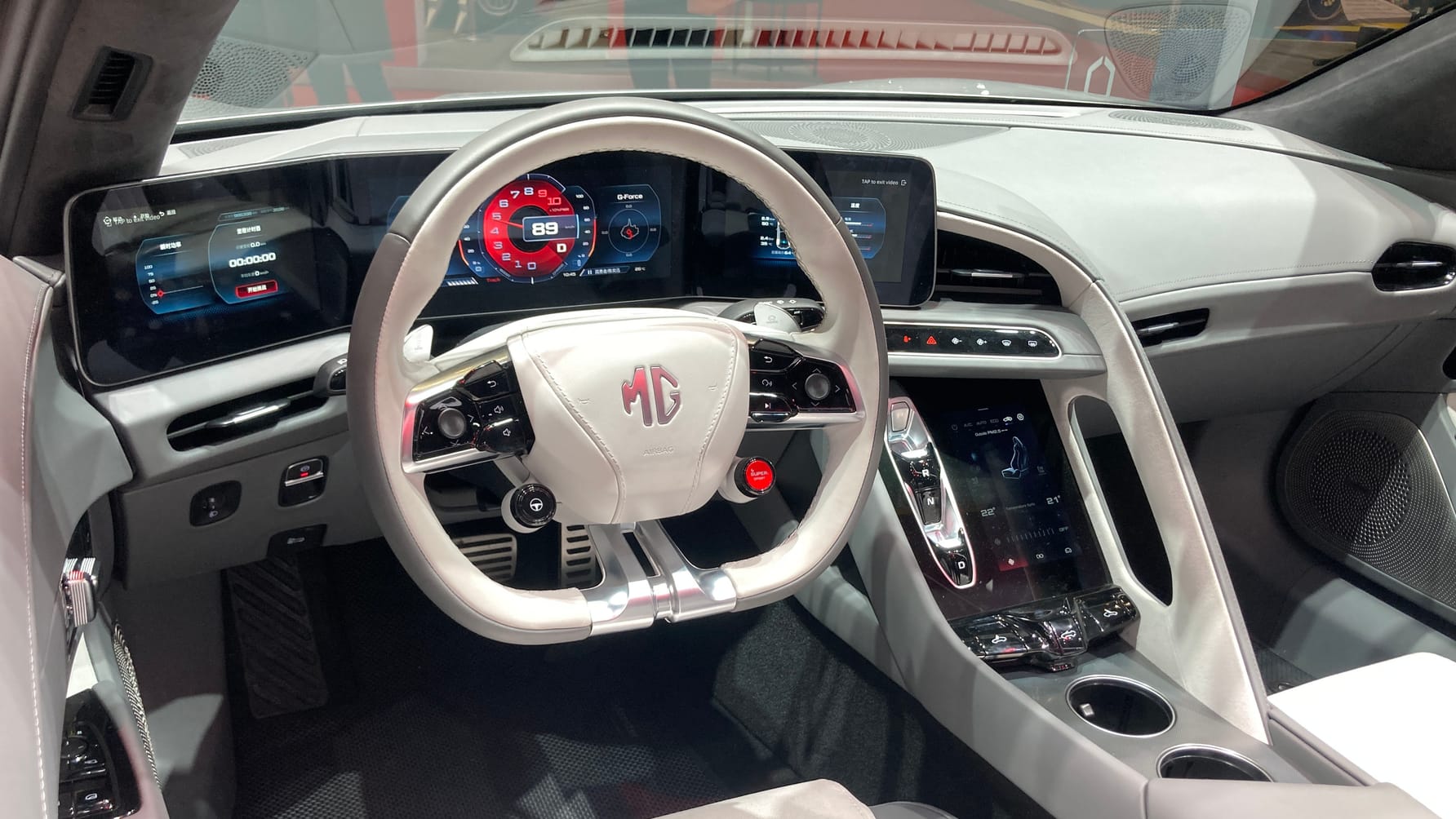 This is the production MG Cyberster, complete with powered scissor ...