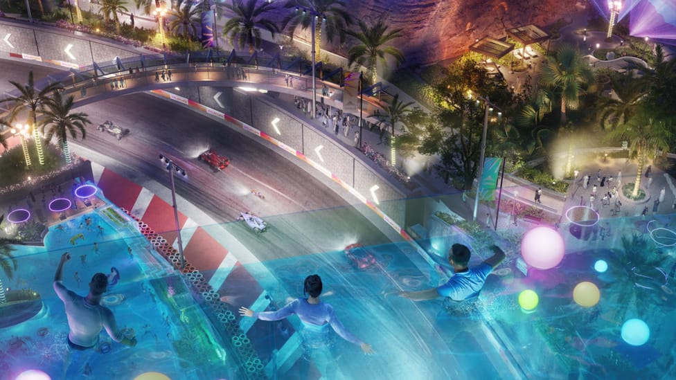 Plans for new Saudi F1 track revealed… with a 108-metre tall ramp | Top ...