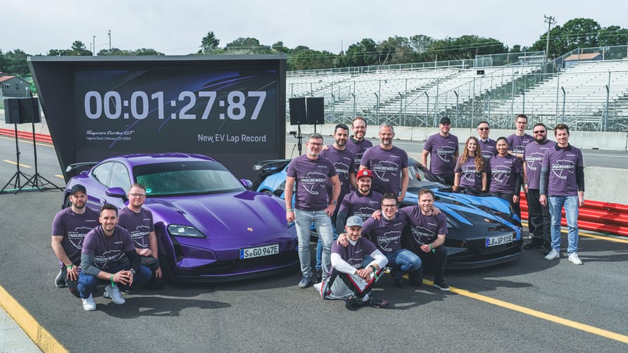 The 1,100bhp Porsche Taycan Turbo GT has stolen another Tesla lap ...