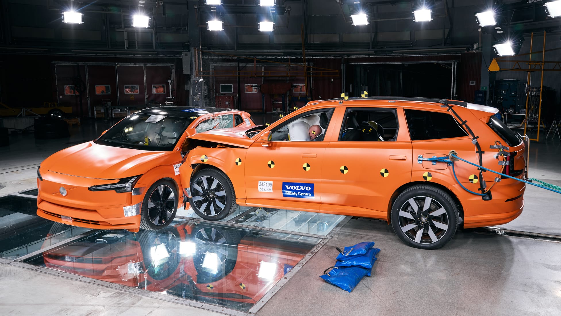 Here’s what happened when Volvo crashed an EX90 into an EX30 | Top Gear