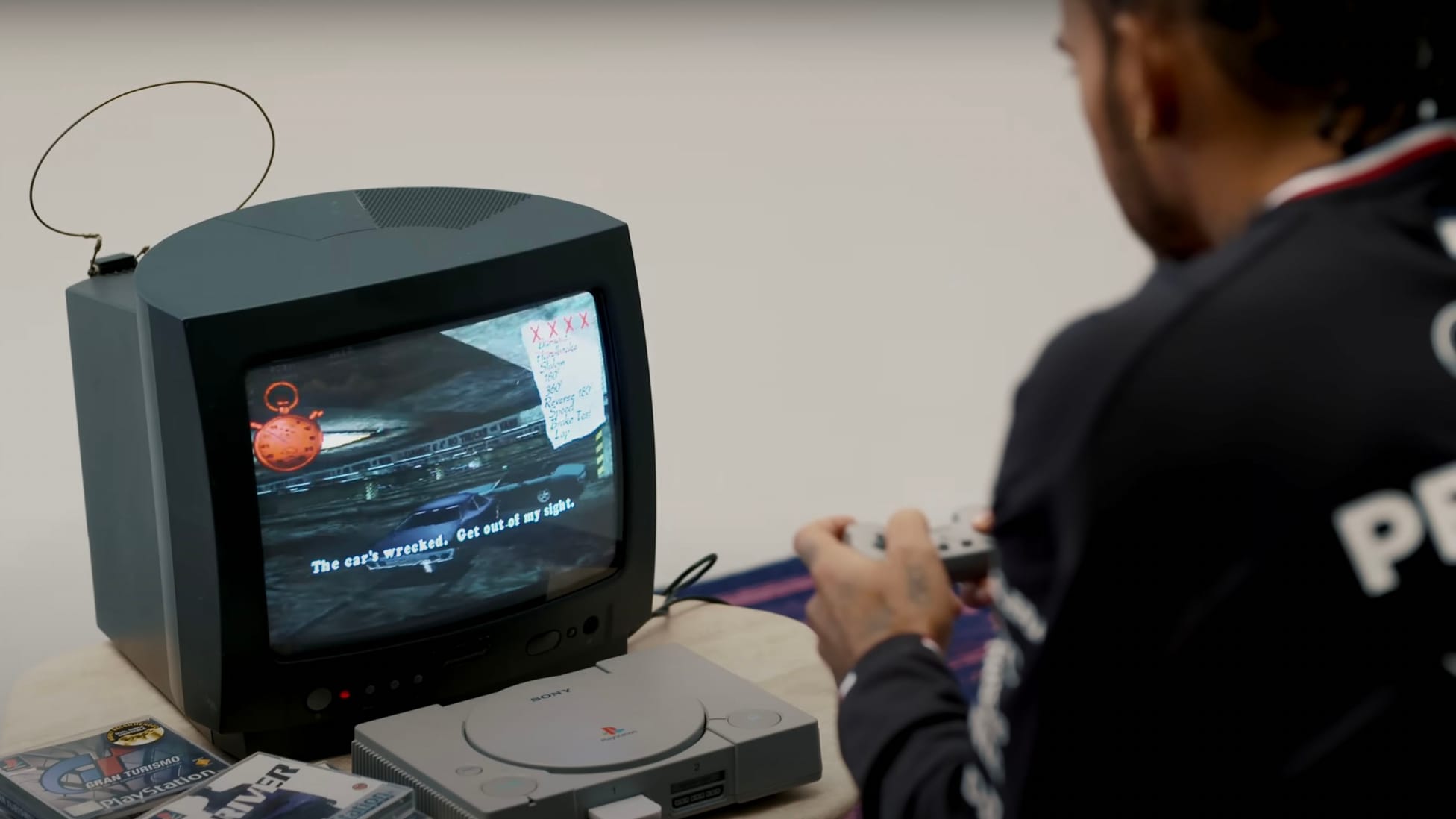 Watch Lewis Hamilton kicking back with his favourite PS1 classics | Top ...