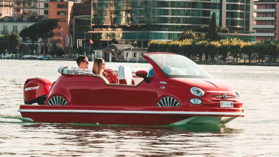 Want to buy a boat in the shape of a Fiat 500? Here’s your chance | Top ...