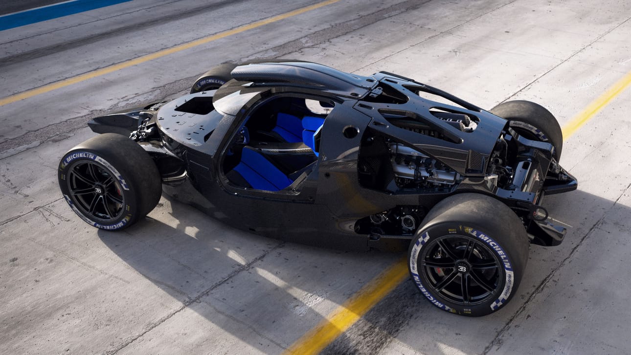Here's what's under the skin of the Bugatti Bolide | Top Gear