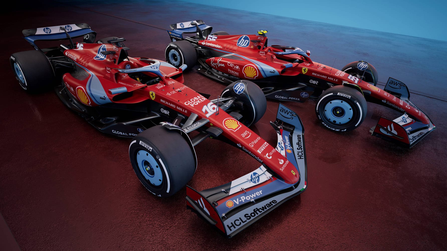 Ferrari has added some *blue* to its F1 cars for the Miami GP | Top Gear