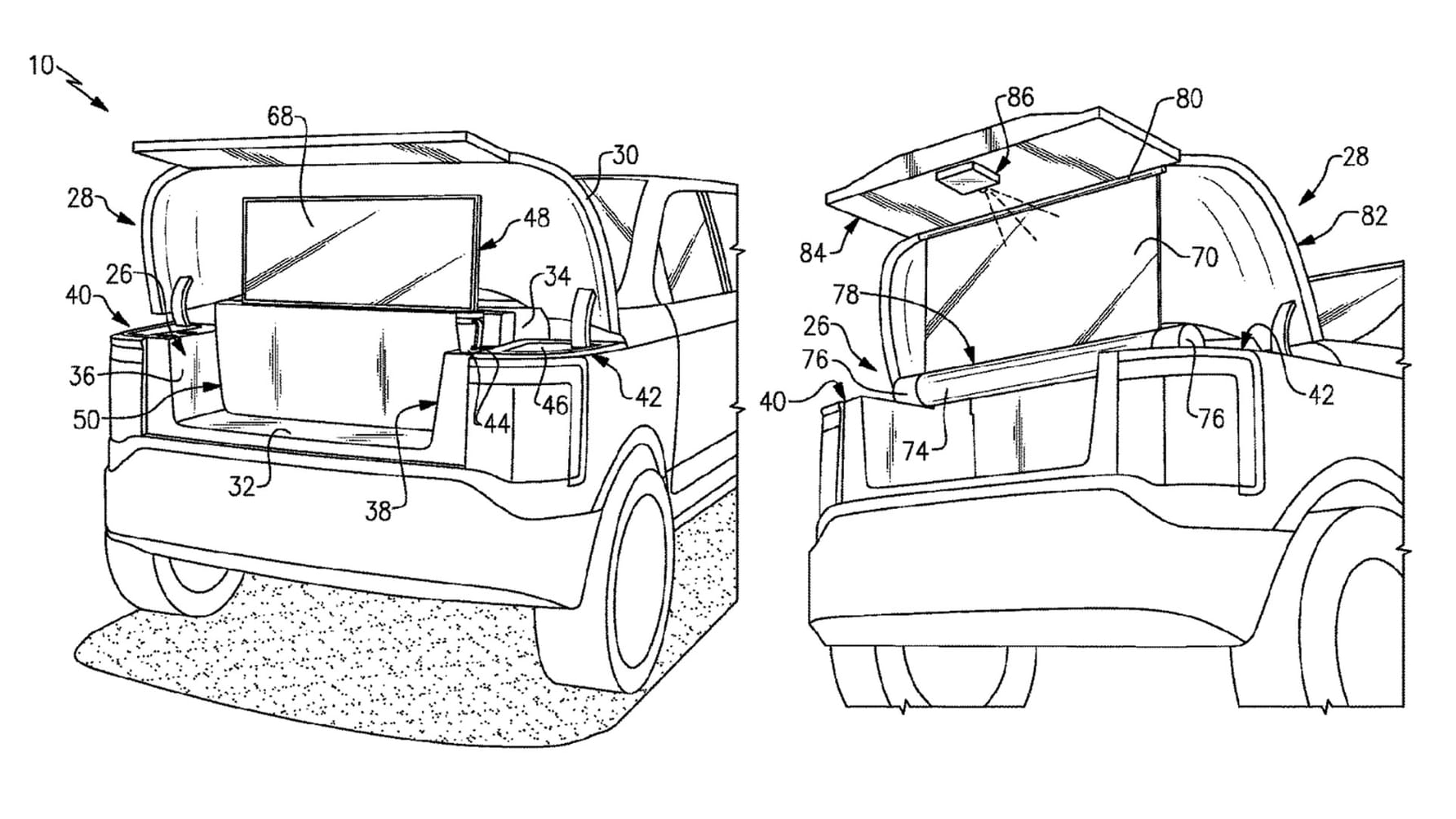 Ford reckons it could put a TV screen in the front boot of your F-150 ...