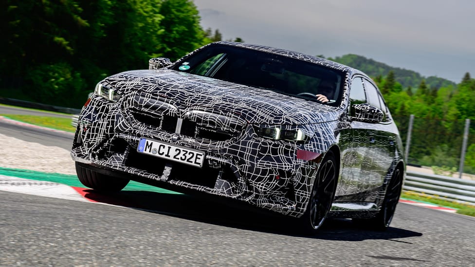 BMW M5 prototype review: what’s the 717bhp M5 PHEV like on track? Reviews 2025 | Top Gear