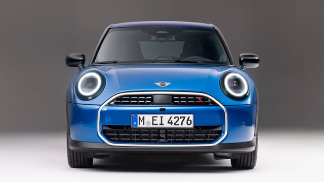 This is the new five-door Mini Cooper hatchback, yours from £24,050 ...