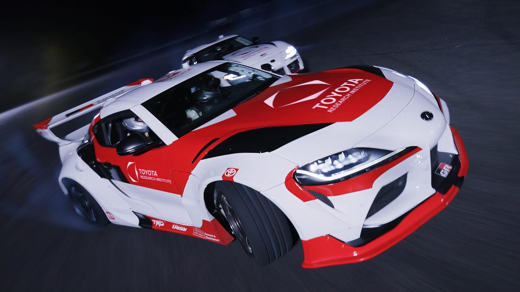 Toyota has completed the world’s first autonomous twin-drift in a pair ...