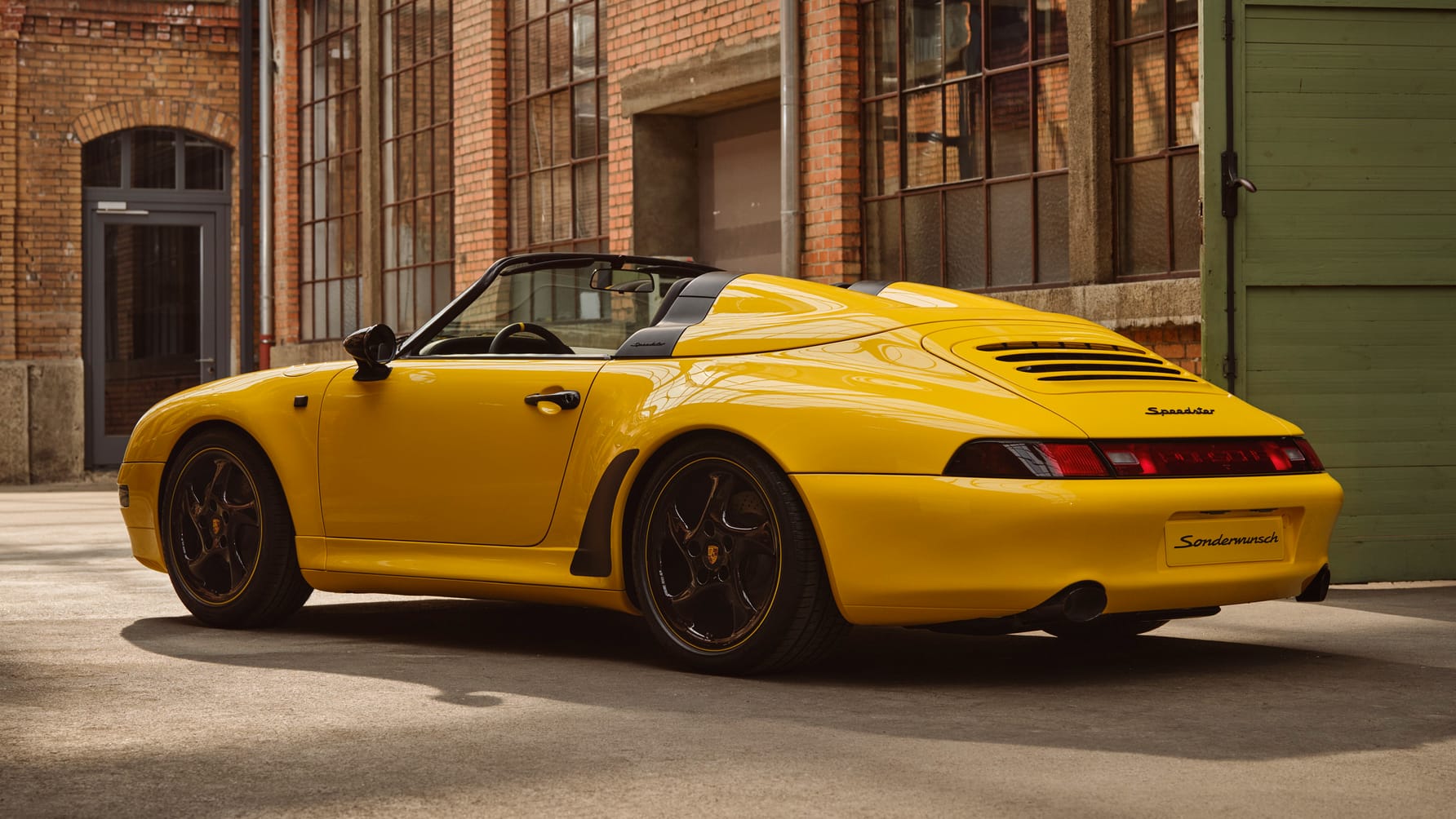 Check out this extremely yellow one-off Porsche 911 Speedster ...