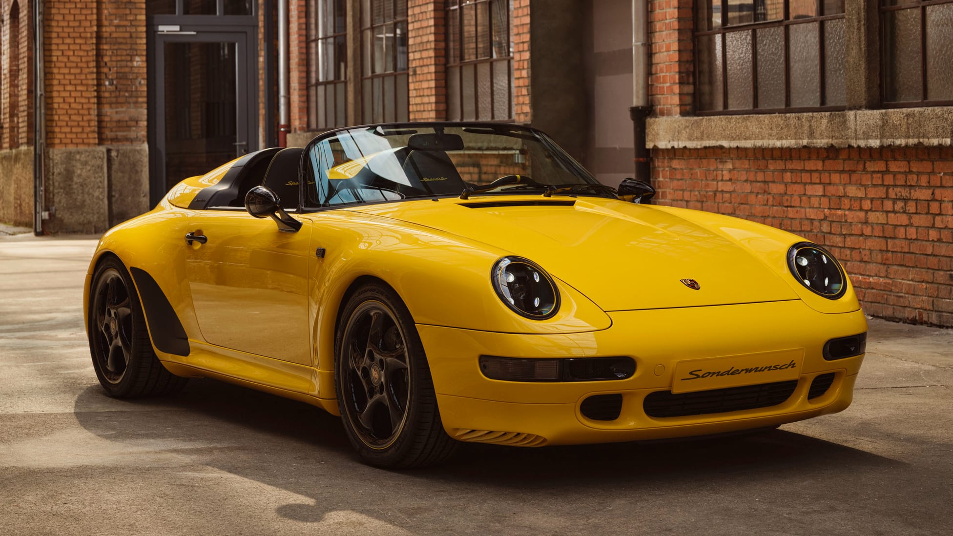 Check out this extremely yellow one-off Porsche 911 Speedster ...