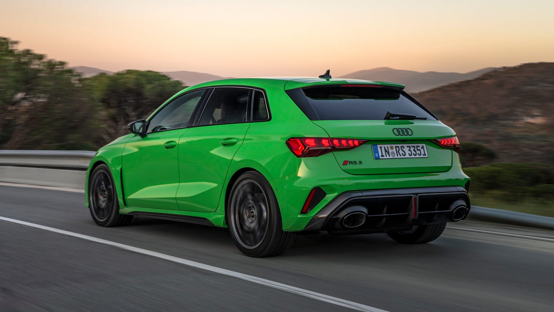 This is the updated 396bhp Audi RS3, and it now smells of more... Audi ...