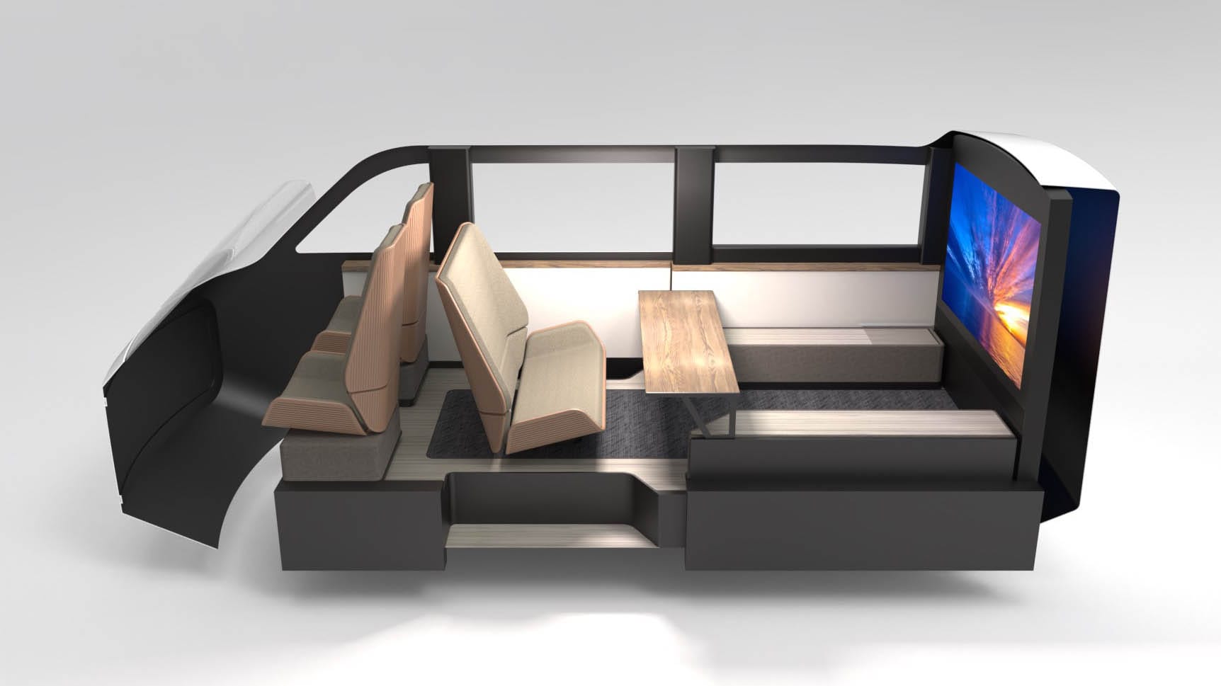 This Sharp LDK+ minivan concept looks ace and has a massive telly | Top ...