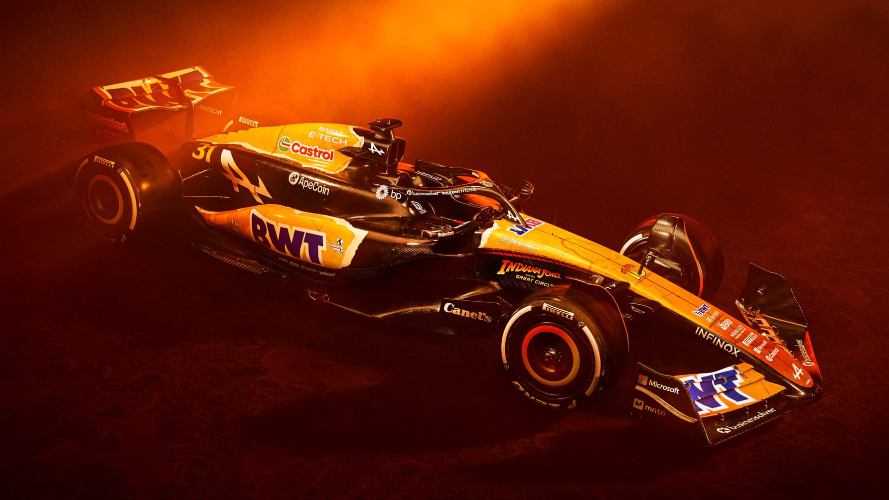 Start the engines, Jock! Alpine will sport a special Indiana Jones ...