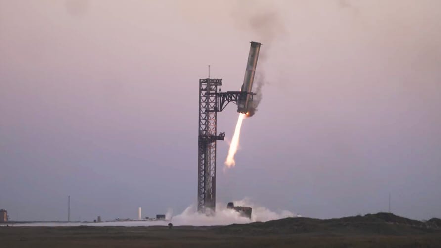This SpaceX rocket booster catch is the most satisfying thing you’ll ...