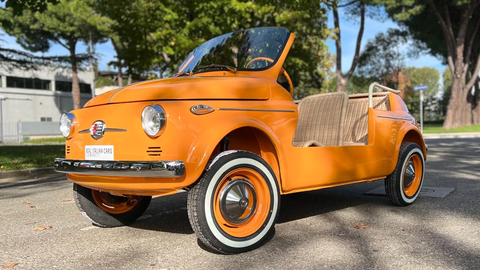 Jolly good: this Fiat 500 is now a sub-one tonne, fully electric beach ...